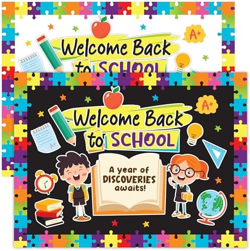 Amazon.com: Decorably 80 Pcs Back to School Bulletin Board Set with ...