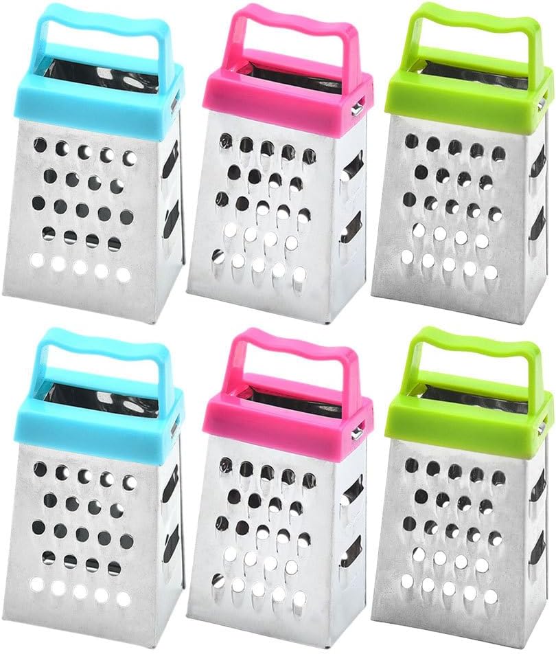 Amazon.com: Stainless Steel Box Cheese Grater, 4-Sided XL Cheese and ...