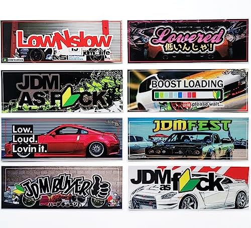 Amazon.com - JDM Windshield Banner for Car Modifiers Funny Japanese ...