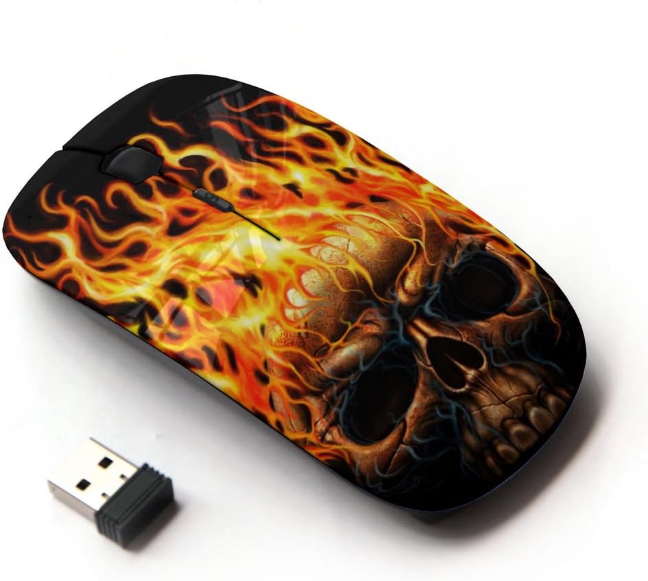 Amazon.com: KOOLmouse [ Optical 2.4G Wireless Mouse [ Flames Black Fire ...
