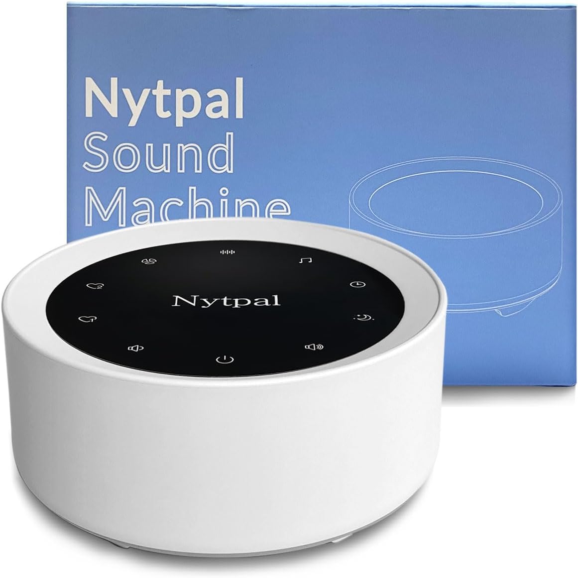 Amazon.com: Nytpal White Noise Sleep Sound Machine with 20 Soothing ...