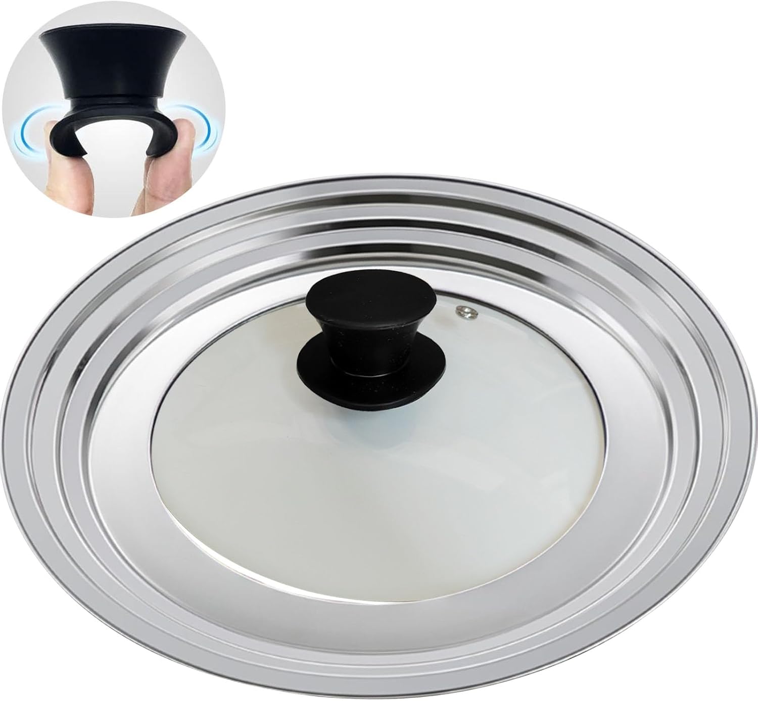 Amazon.com: Universal Glass Lid, Tempered Replacement Lid Fit 9, 9.5 ...