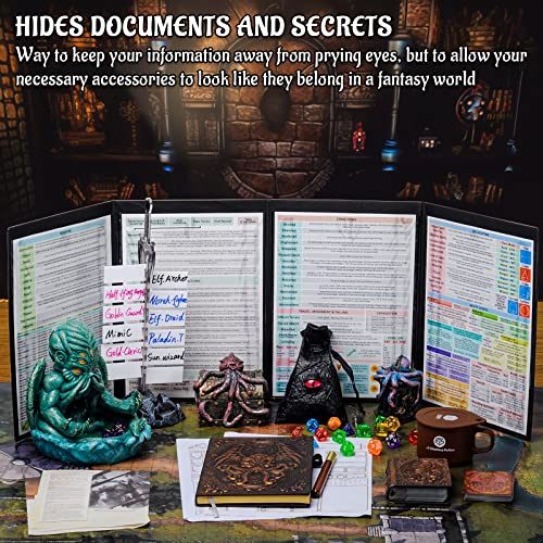Snapklik.com : CZYY DND Dungeon Master Screen Four-Panel