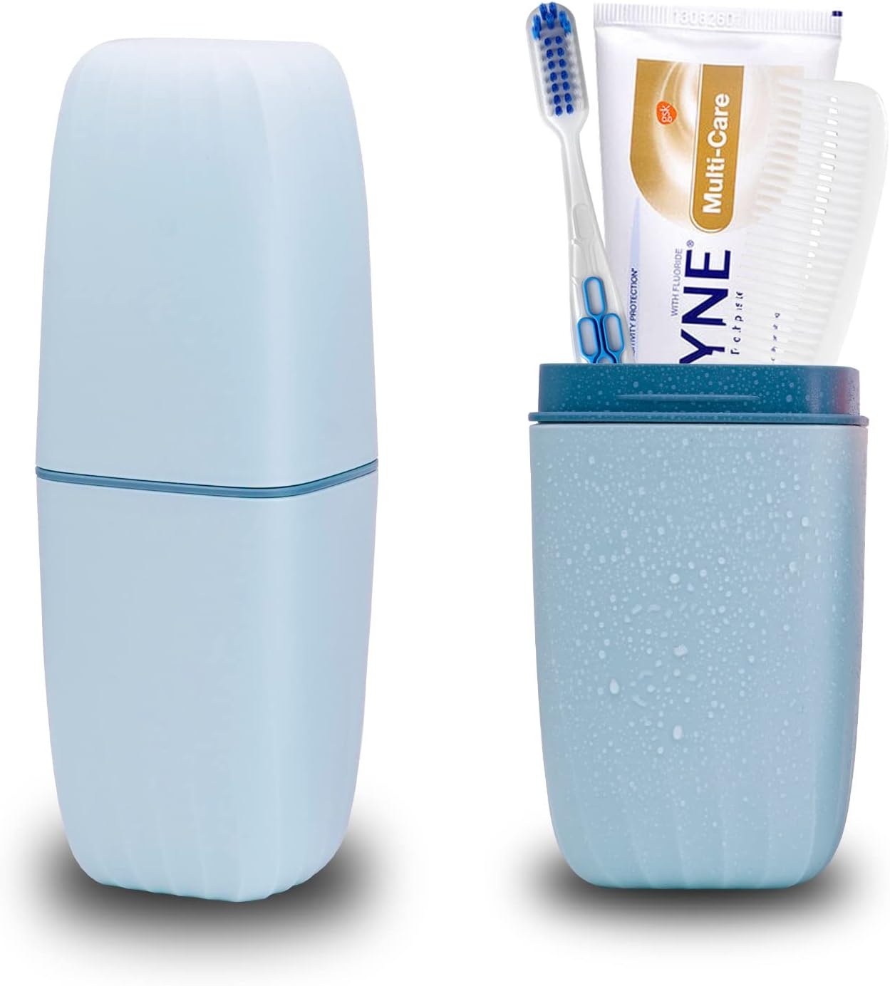 Amazon.com: Linkidea 2 Pack Travel Toothbrush Toothpaste Storage Case ...