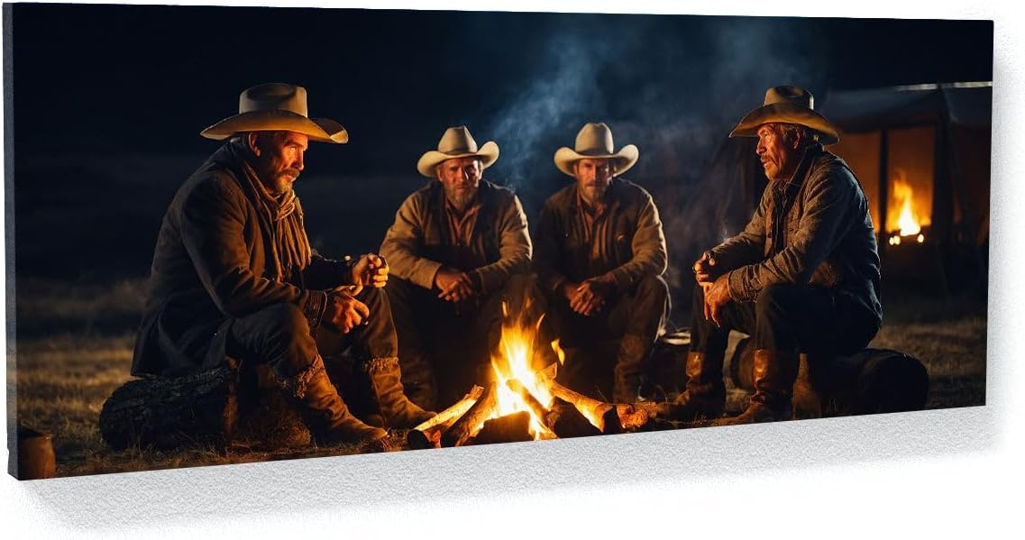 Amazon.com: Sense Canvas Western Campfire Chronicles 62 Canvas Art ...