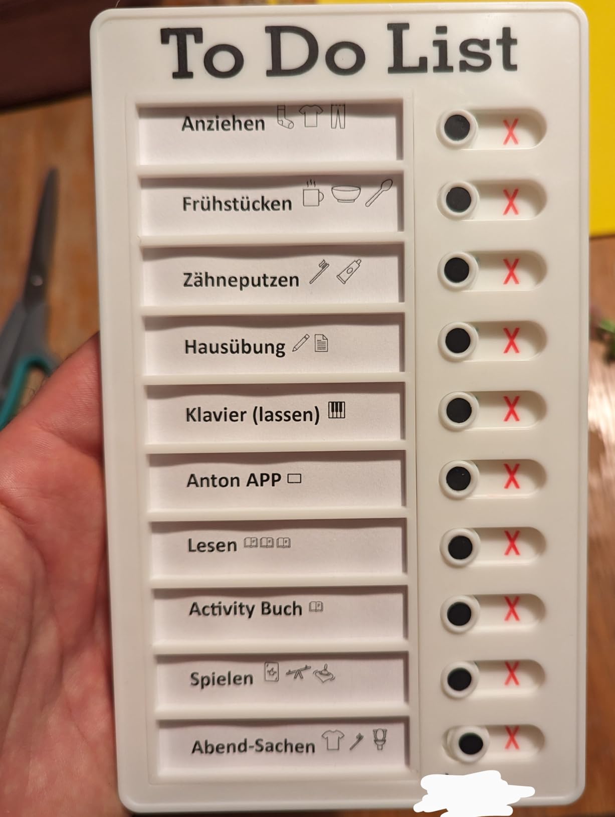 Grevosea 2 Stück Checklist Boards adhs hilfsmittel To-do-liste ...