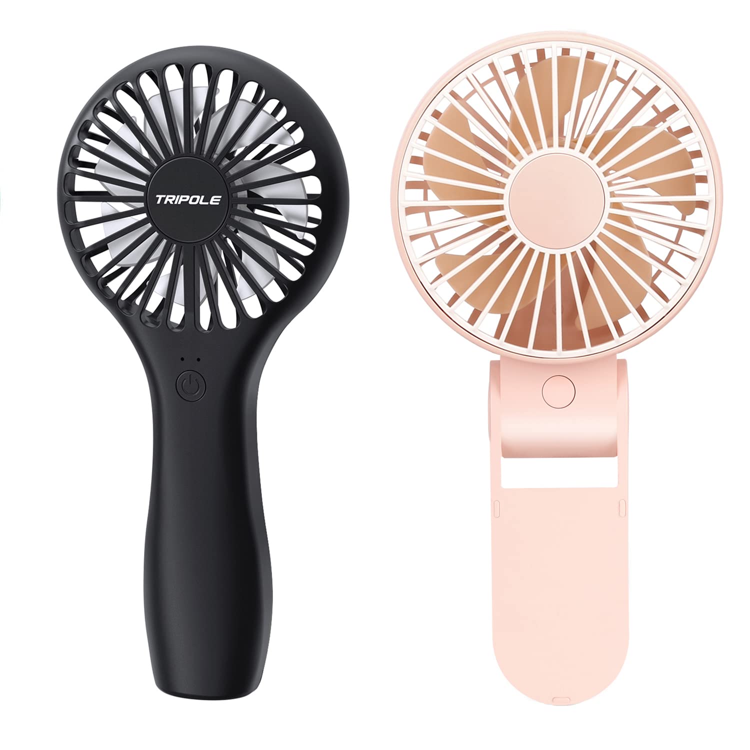 Amazon.com: TriPole Handheld Fan Bundle Portable Battery Operated Small ...