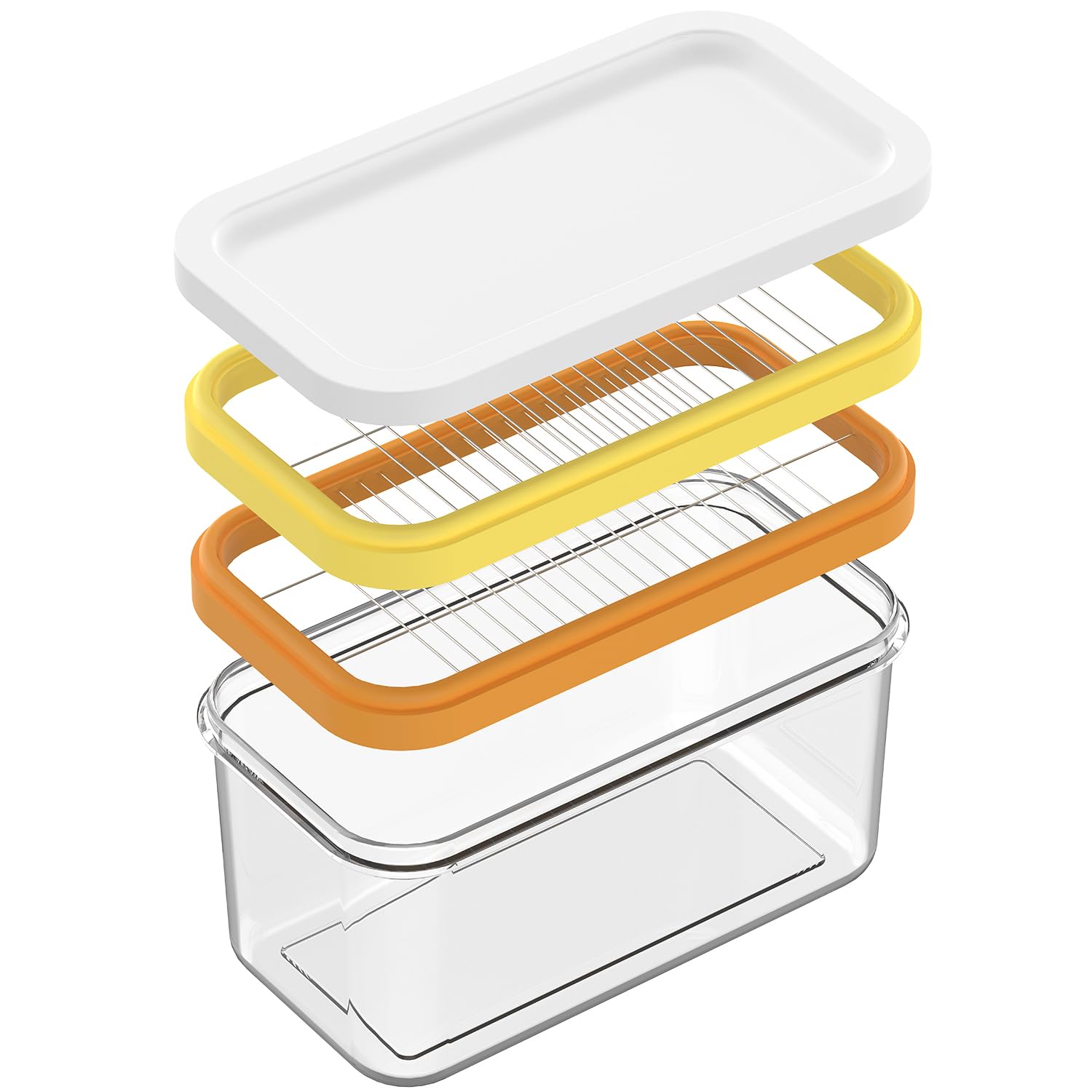 Snapklik.com : UNIVIVO Butter Slicer Cutter, Stick Butter Container Dish
