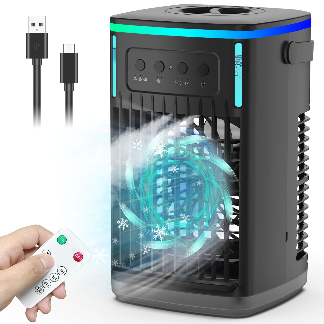 Portable Ac Small Portable Air Conditioners, Unit W/Remote Mini ...
