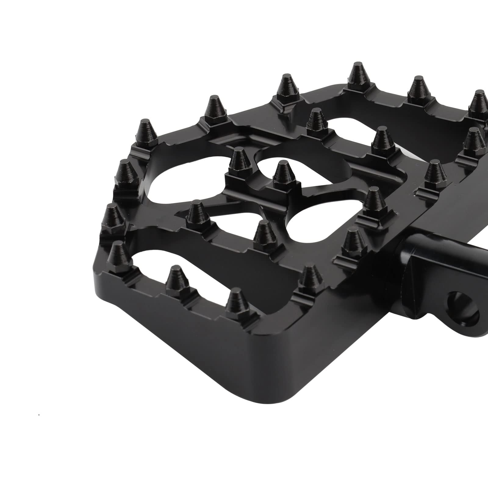 Snapklik.com : Wide Foot Pegs MX Floorboards Chopper Bobber Style Black ...