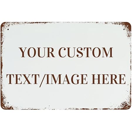 Amazon.com: Custom Signs Design Your Text Image Logo Name Personalized ...