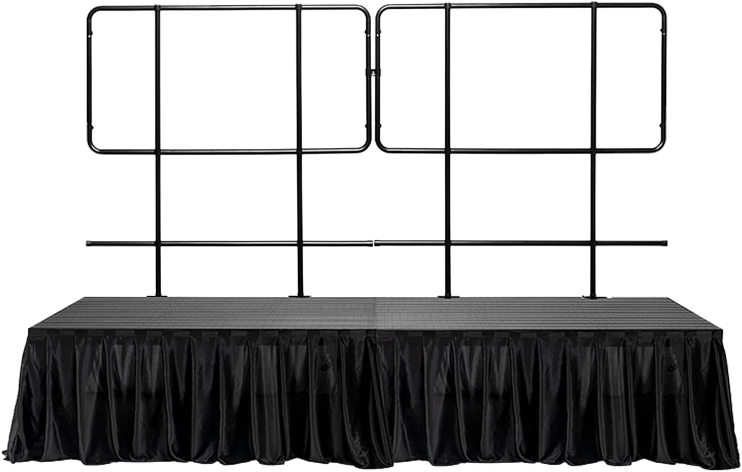 Amazon.com: 4'x8' Portable Stage Platform with 2 MyStage, 2 Railings ...