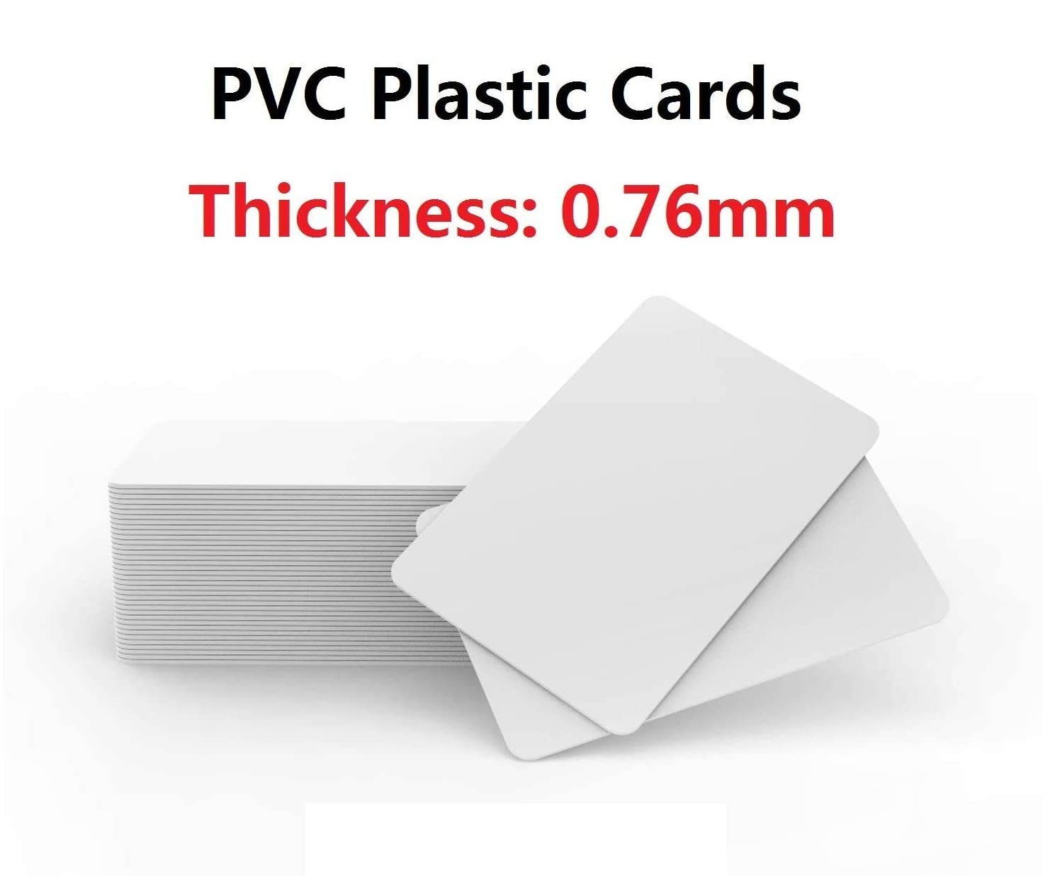 Buy WHNOATOC Printable Plastic Blank White PVC ID Cards for Canon ...