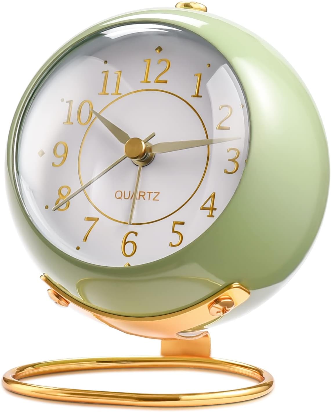 Amazon.com: Analog Alarm Clock, 4 inch Super Silent Non Ticking Small ...