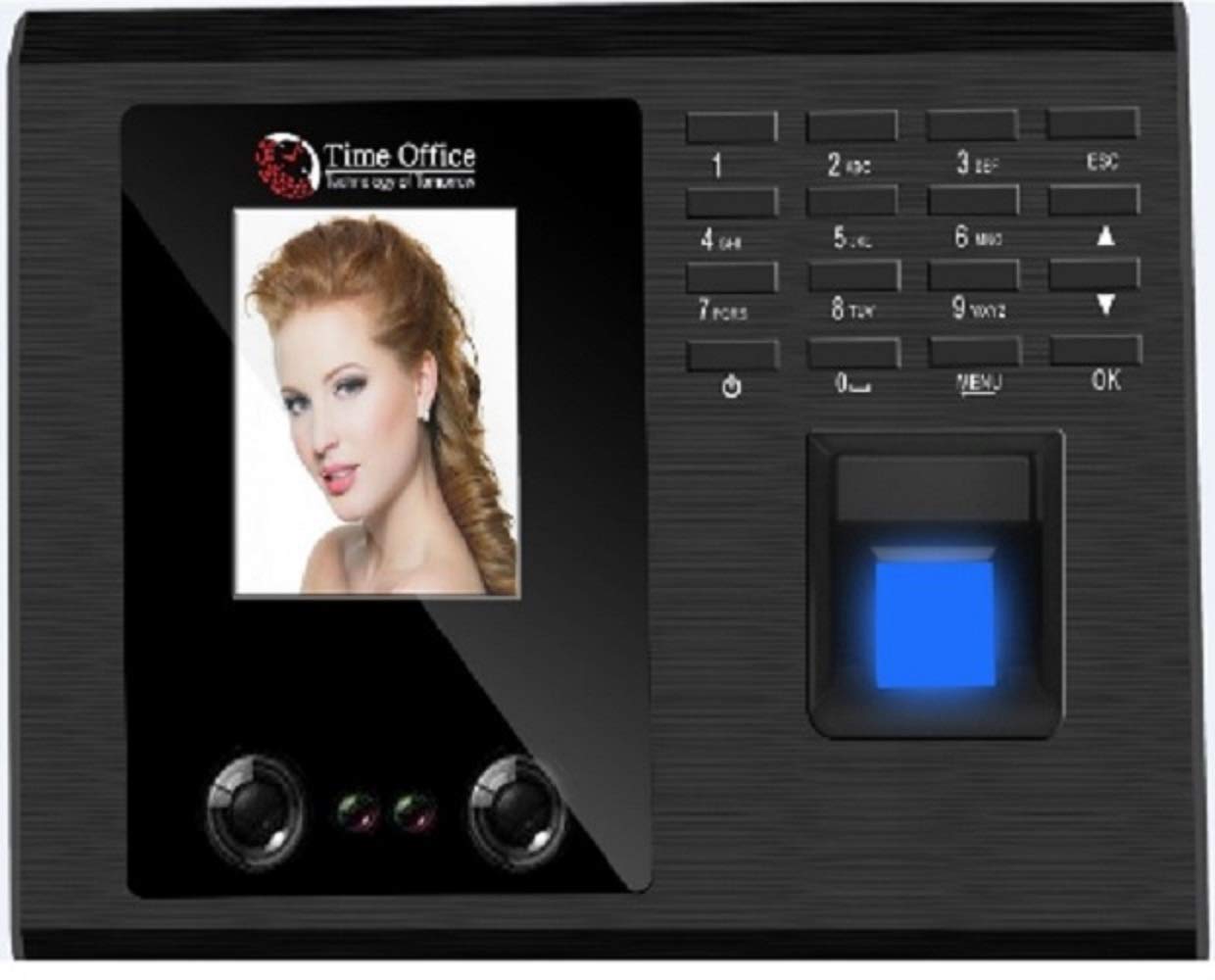 e-Time office Timeoffice Face Attendance Machine Z500v2 with 10 RFID Cards Use with Face, Finger ...