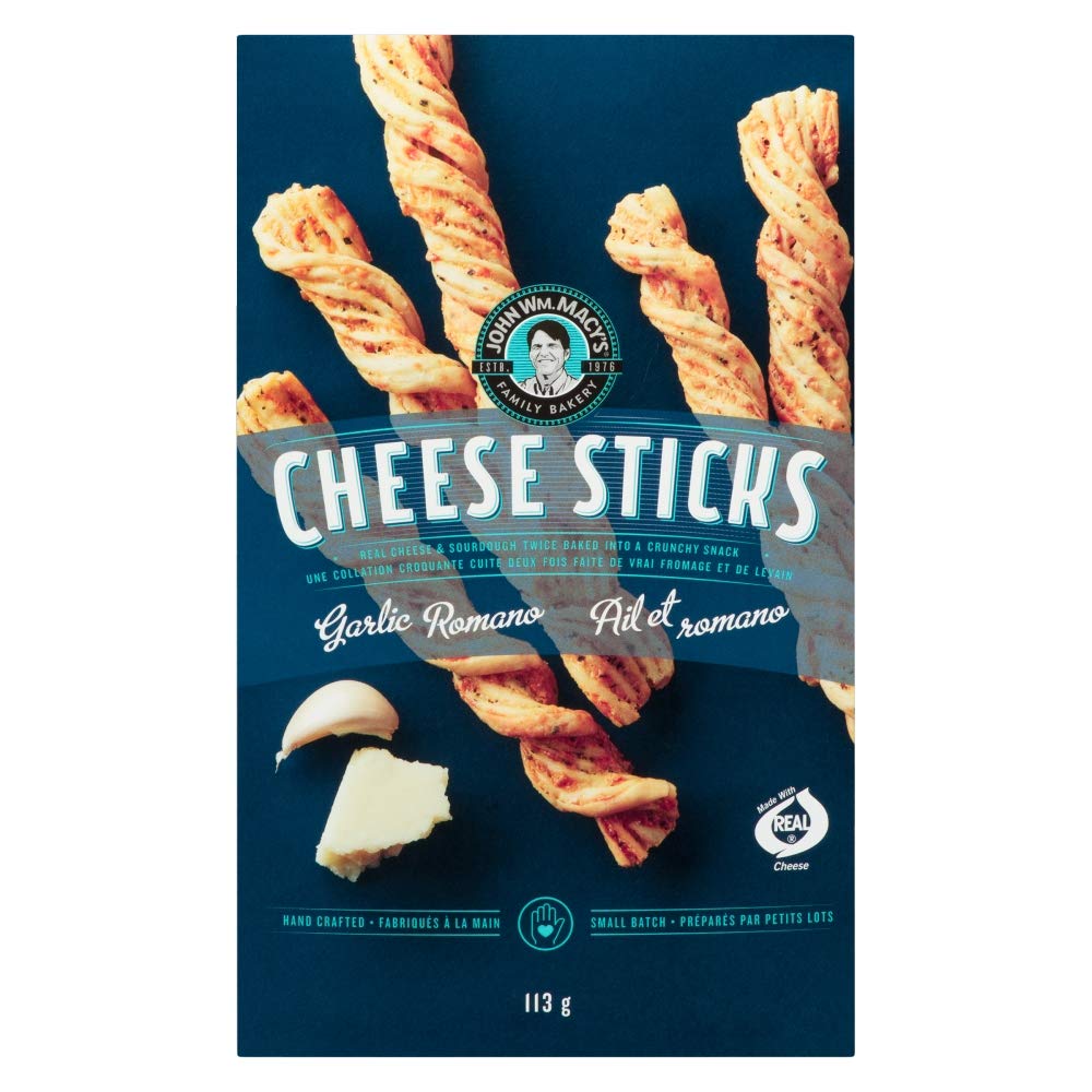 John Wm. Macy's Romano Garlic Cheesesticks, 113 Grams : Amazon.ca ...