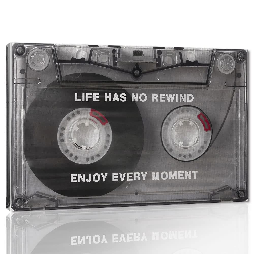 Amazon.com: Life Has No Rewind Enjoy Every Moment-Inspirational Office ...