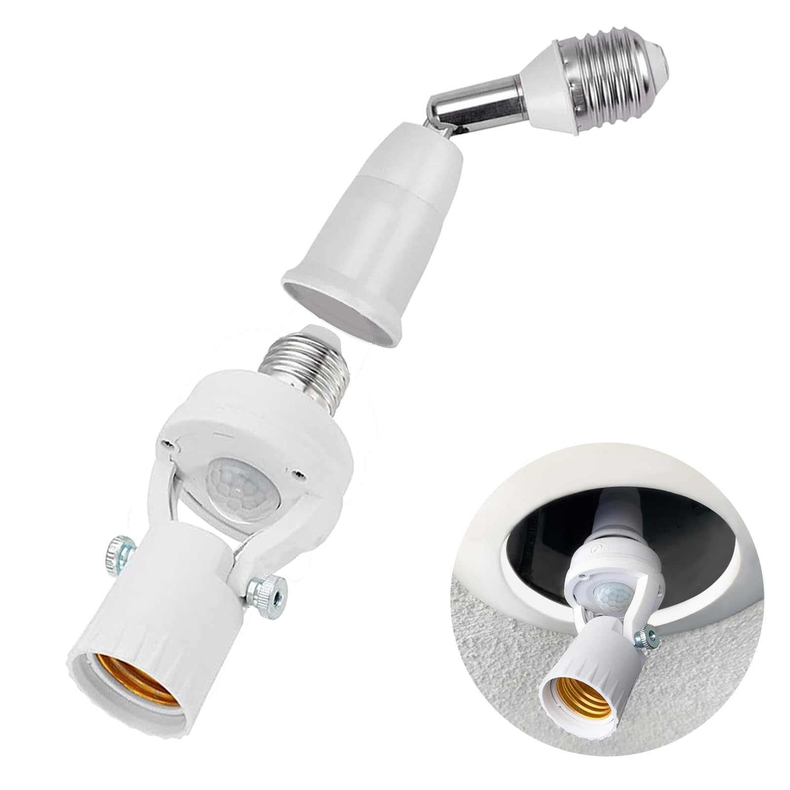 Snapklik.com : Outdoor Waterproof Motion Sensor Extension Light Socket ...