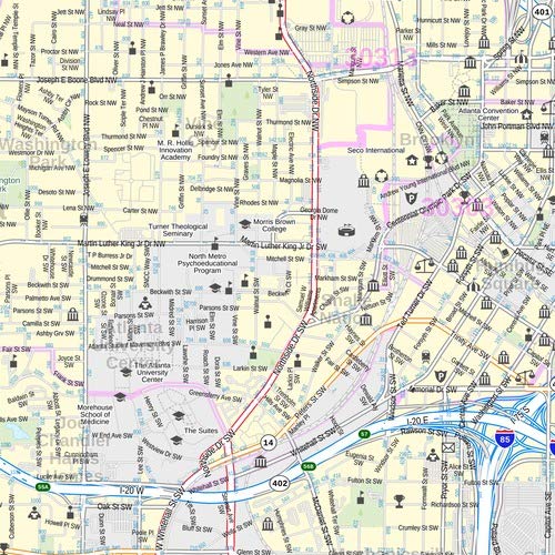 Driving Map Of Downtown Atlanta
