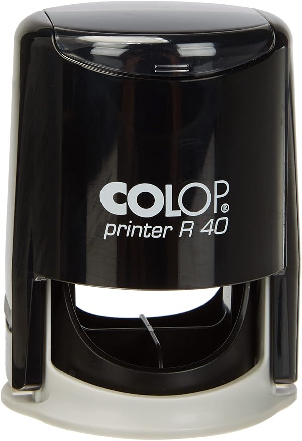 COLOP Printer Stamp R40 40mm Diameter Personalised Self Inking : Amazon ...