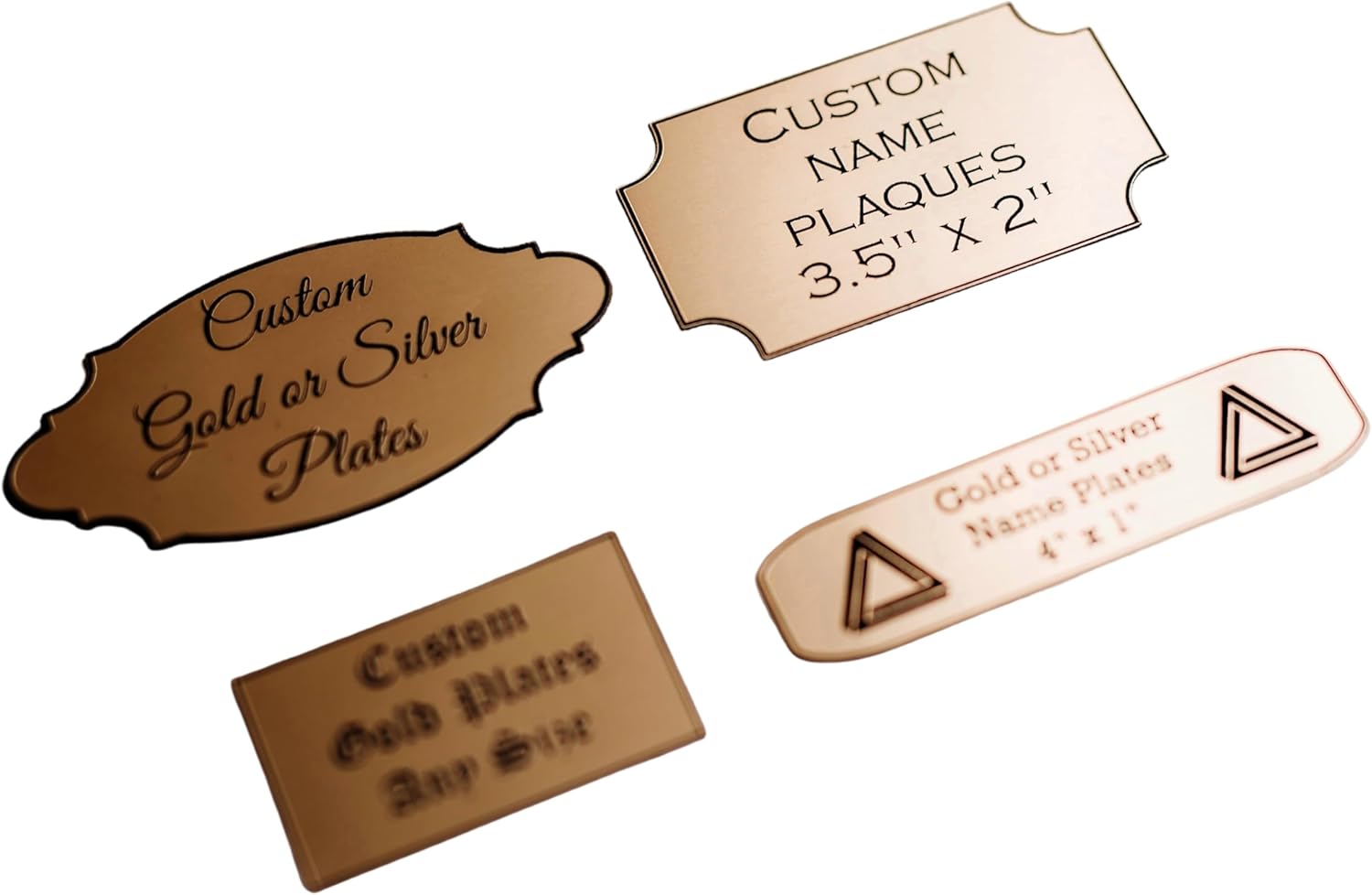Amazon.com: Custom Engraved Plexybrass Plate, Name Plaque, Art Tags ...