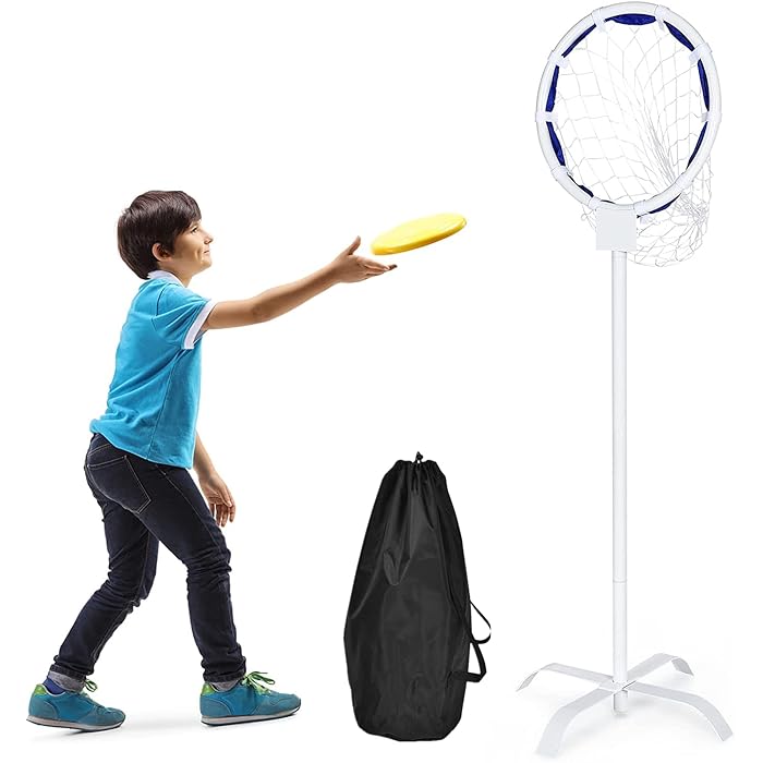 Buy COSTWAY Frisbee Toss Game, Metal Flying Disc Target Stand with 45cm ...