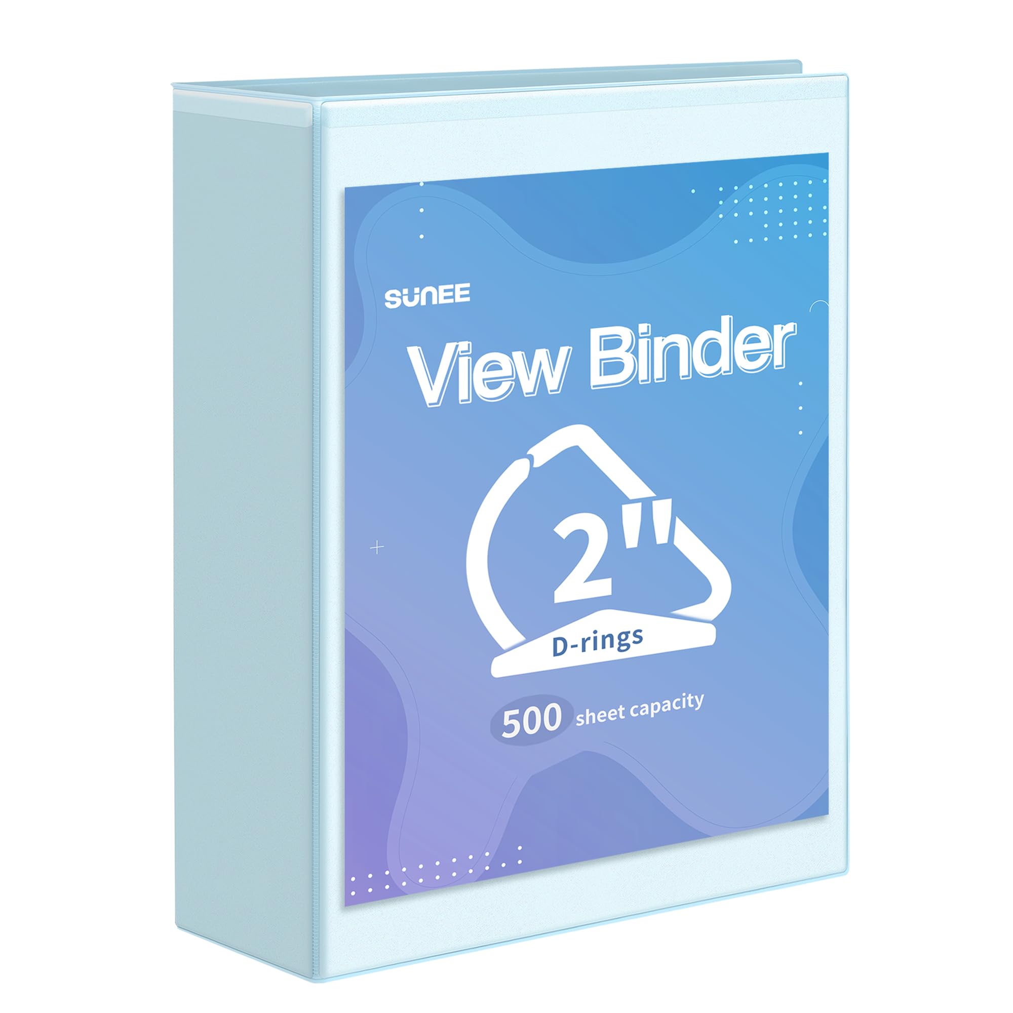 3 Ring Binder 2 Inch SUNEE 4 Pack Pastel Binder And 1 Pack 2 Inch Binder