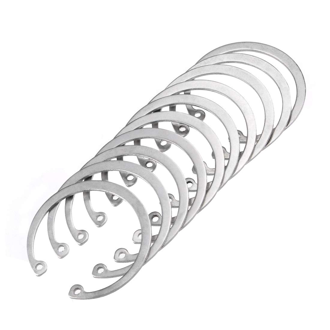 uxcell 56mm External Circlips C-Clip Retaining Snap Rings 304 Stainless ...