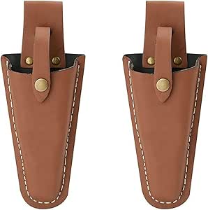 Leather Holster for Pruning Shears-Pruner Holder-Garden Tool Leather Hand Pruner Sheath Garden ...