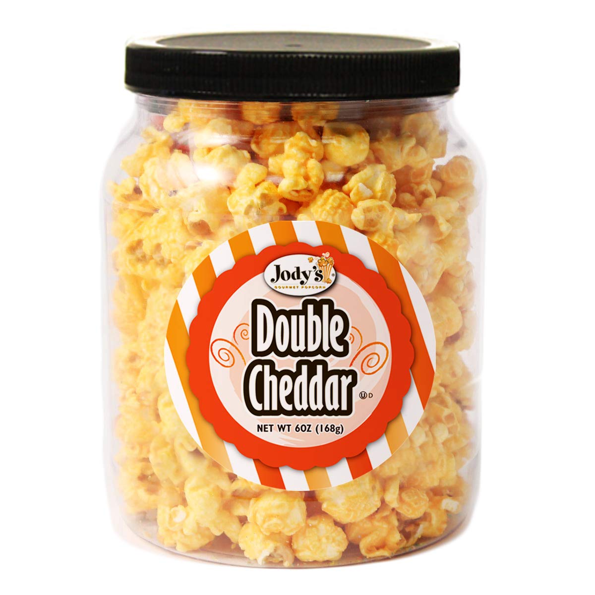 Jody's Gourmet Popcorn Round Jar Double Cheddar, 4 Ounce. Delicious ...