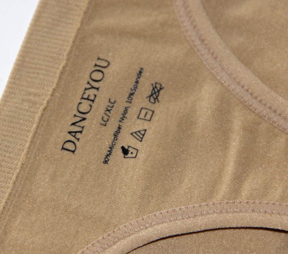 Snapklik.com : DANCEYOU Professional Ballet Dance Thong Briefs Seamless No Show Nude Underwear 2 ...