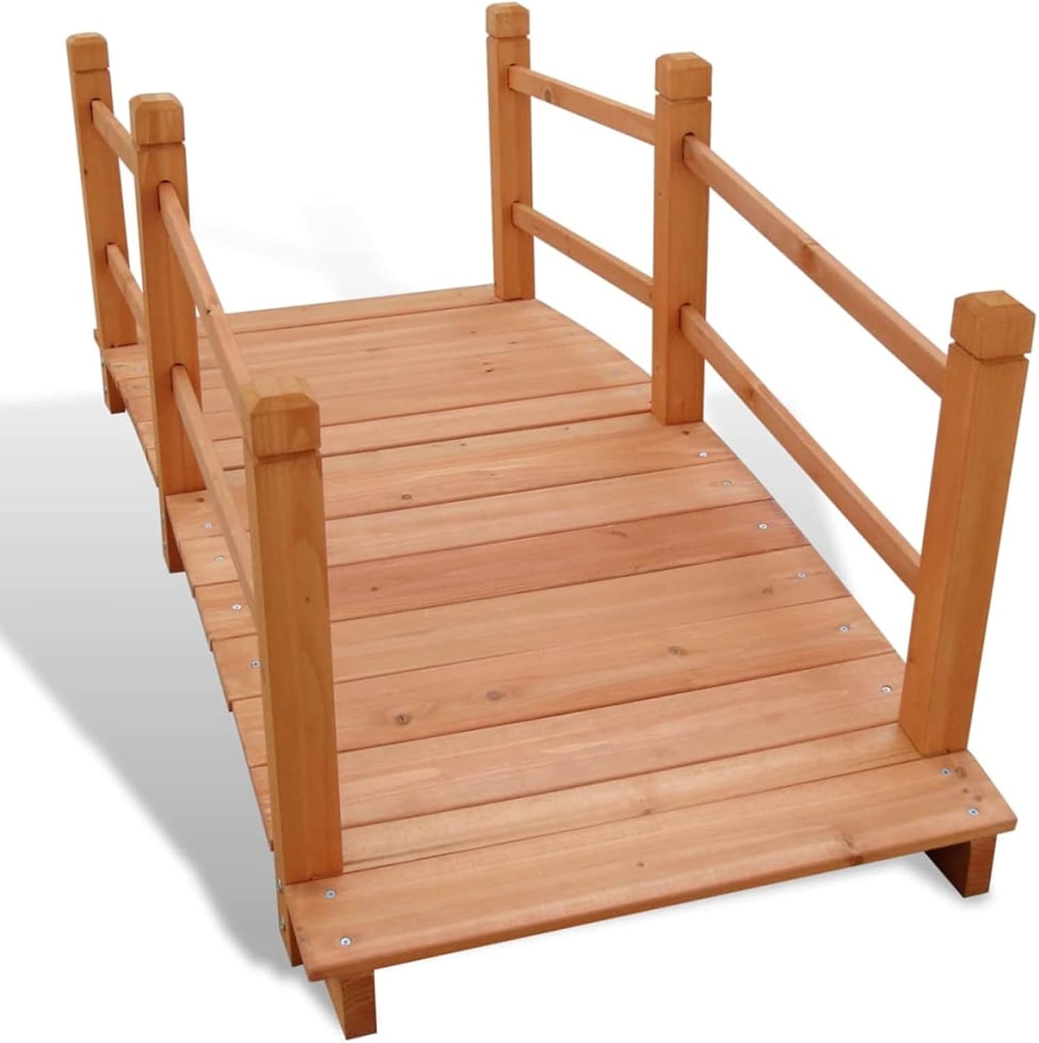 Amazon.com: Gecheer Wooden Garden Bridge 55.1"x23.6"x22", Yard Arch ...