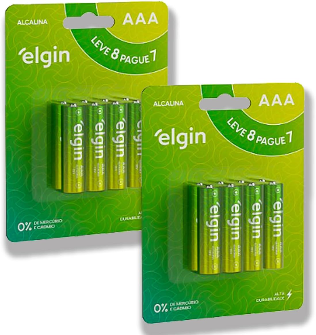 Pilha Alcalina AAA com 16 unidades Elgin Palito : Amazon.com.br ...