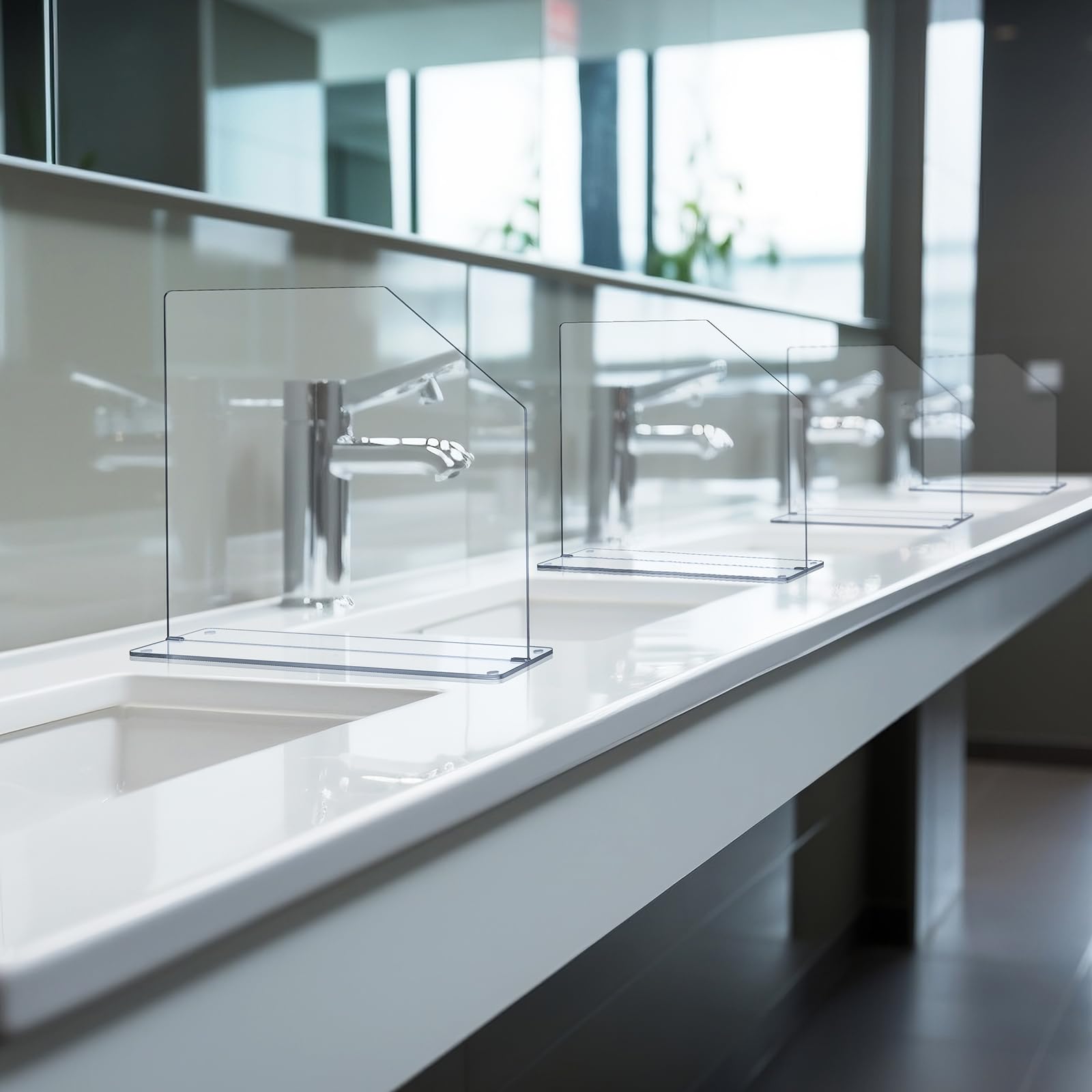 Snapklik.com : Vesici 2 Pcs Clear Acrylic Sink Splash Guard ...