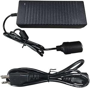 Amazon.com: 120W AC to DC Converter, 100-240V to DC 12V 10A Cigarette Lighter Socket, Wall Plug ...