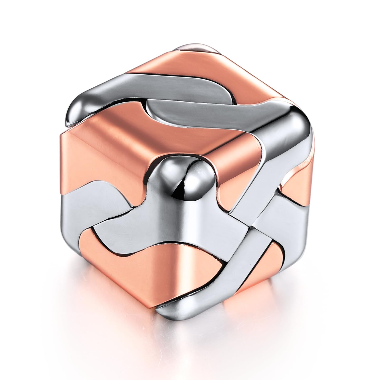 Amazon.com: Metal Puzzle 3D Cube Brain Teaser Puzzles : Toys & Games