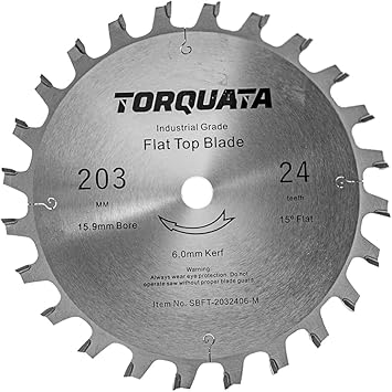 Torquata Flat-Top Dado Saw Blades - 6mm Kerf : Amazon.com.au: Home ...