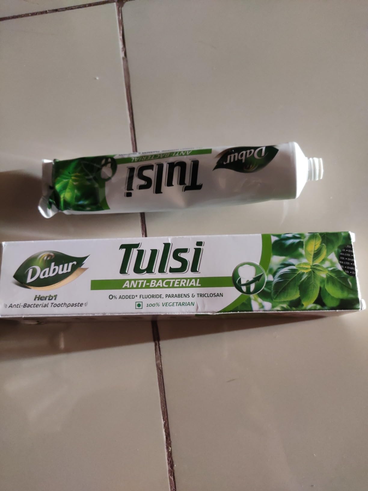 Buy DABUR Herb'L Tulsi Anti Bacterial Toothpaste - 200G|No Added ...