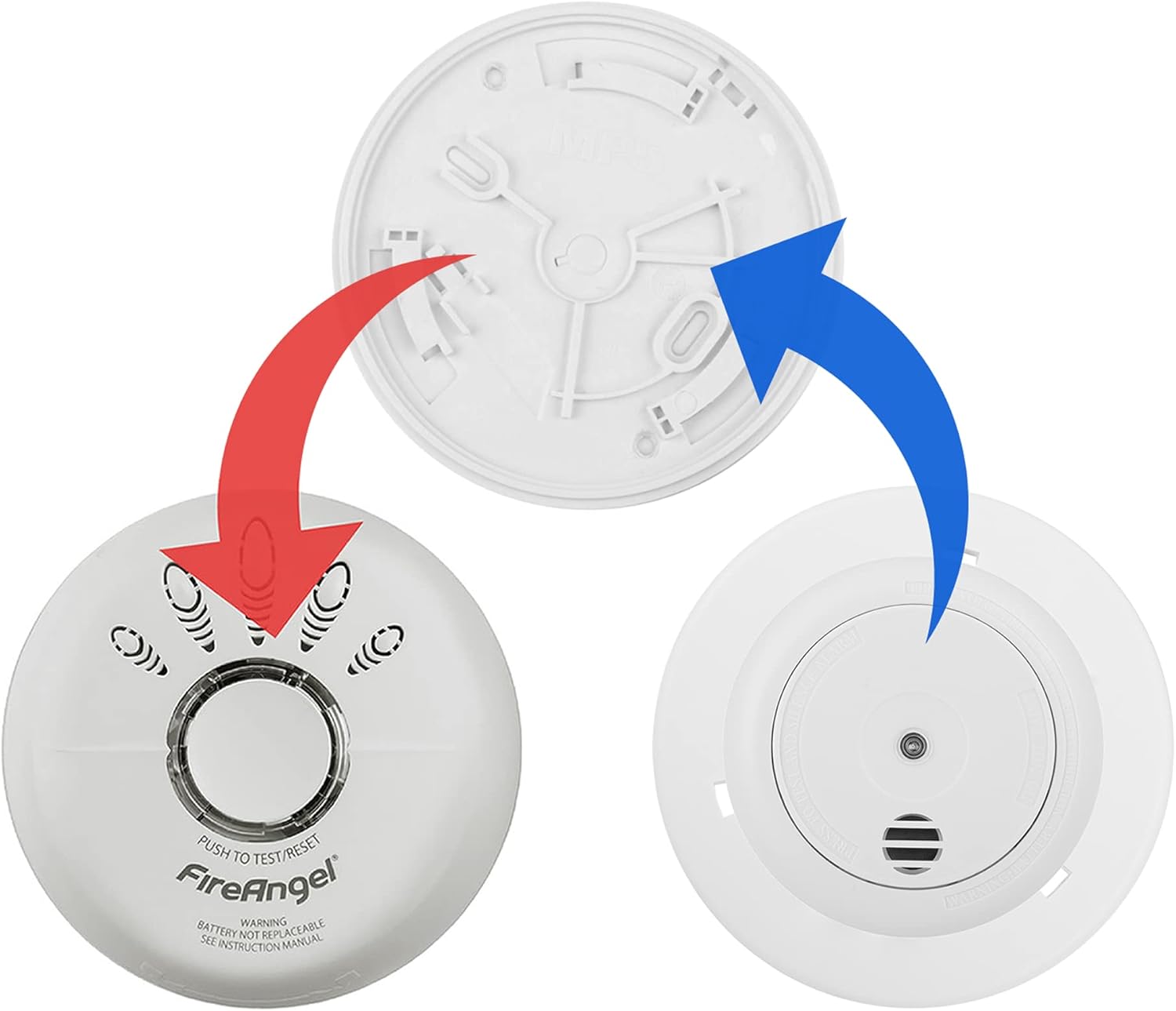 Replacement Alarm for FireAngel SI-610 10 Year Sealed Battery Optical Smoke Alarm - UltraFire ...