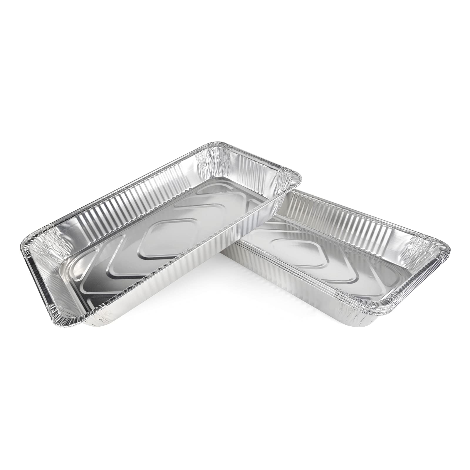 IDL Packaging Full Size Aluminum Steam Table Pans - Deep, 21" x 13" x 3 ...
