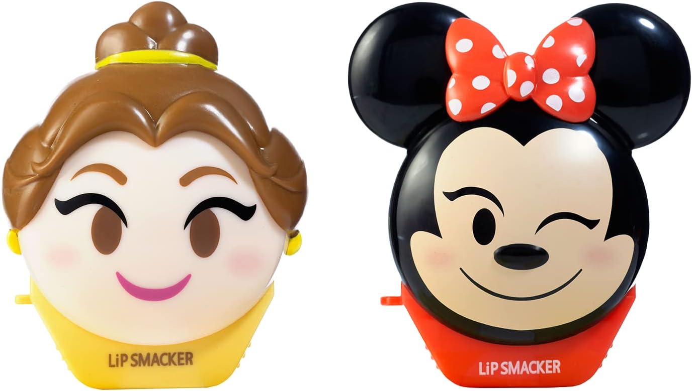 Amazon.com : Lip Smacker Disney Minnie Mouse and Beauty And The Beast ...