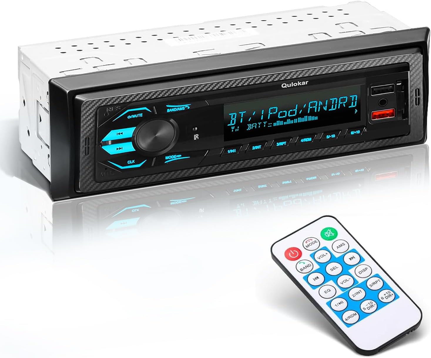 Amazon.com: SIXWIN Single Din Car Stereo with Bluetooth 5.0 Hands Free ...