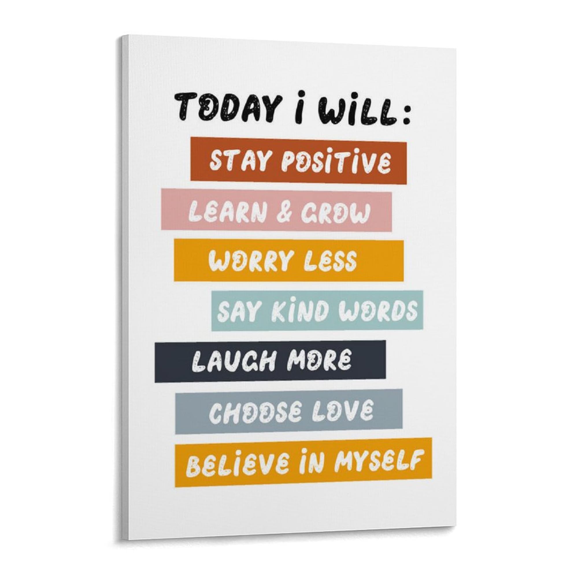 Amazon.com: Inspirational & Motivational Quotes Posters - Today I Will ...