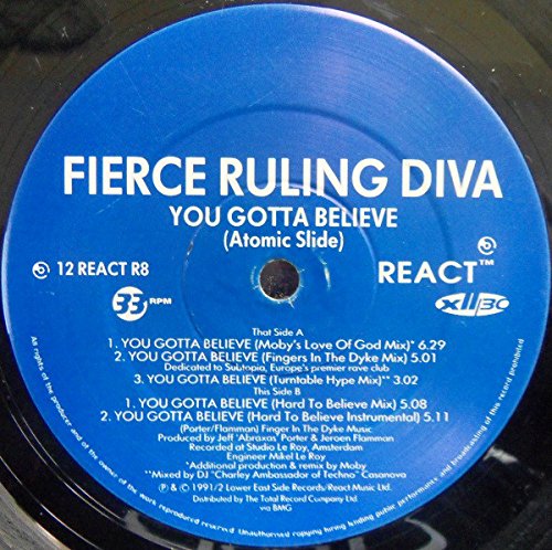 Amazon.com: FIERCE RULING DIVA YOU GOTTA BELIEVE vinyl record: CDs & Vinyl