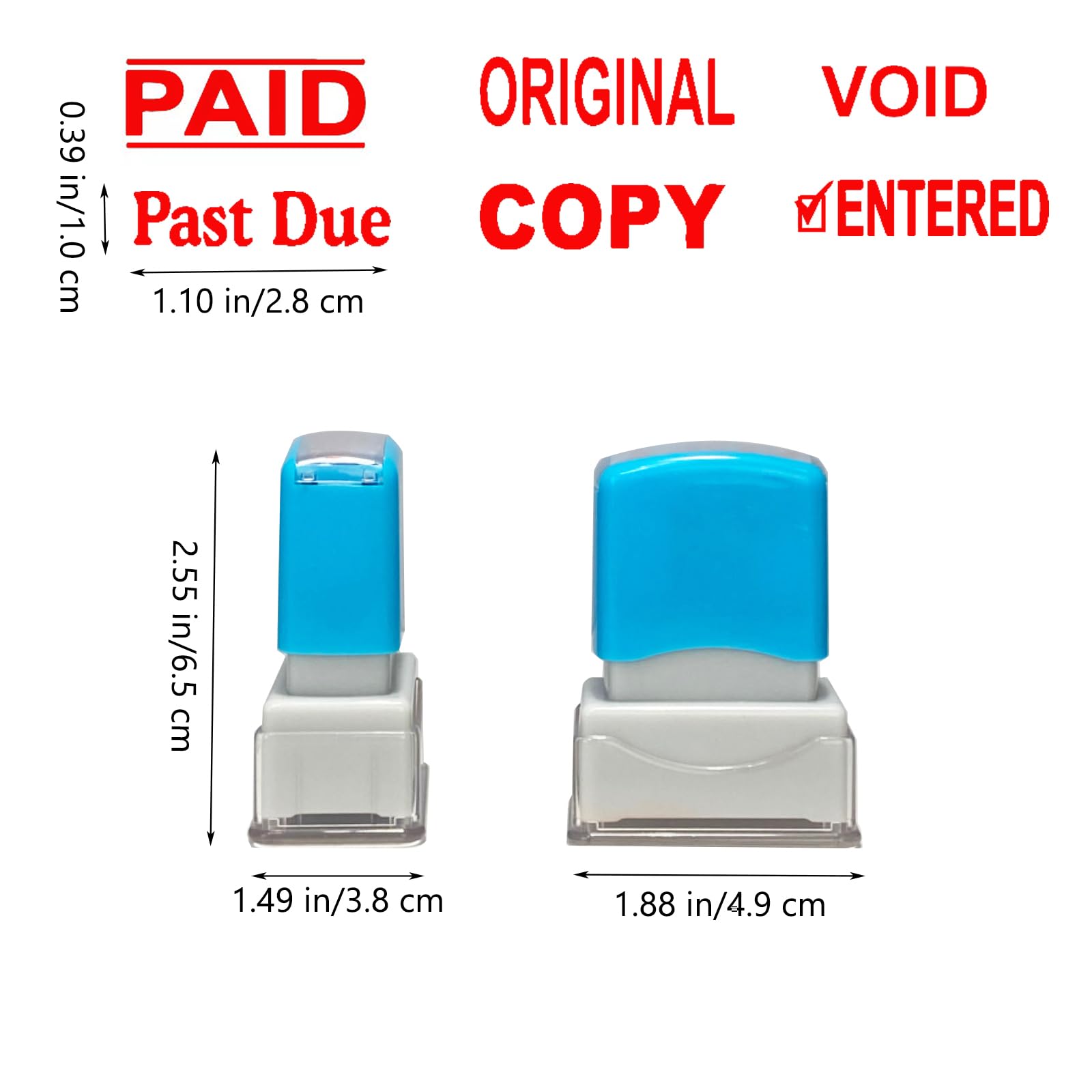 Snapklik.com : Past Due Stamp Red Ink Refillable Stampers For Office ...