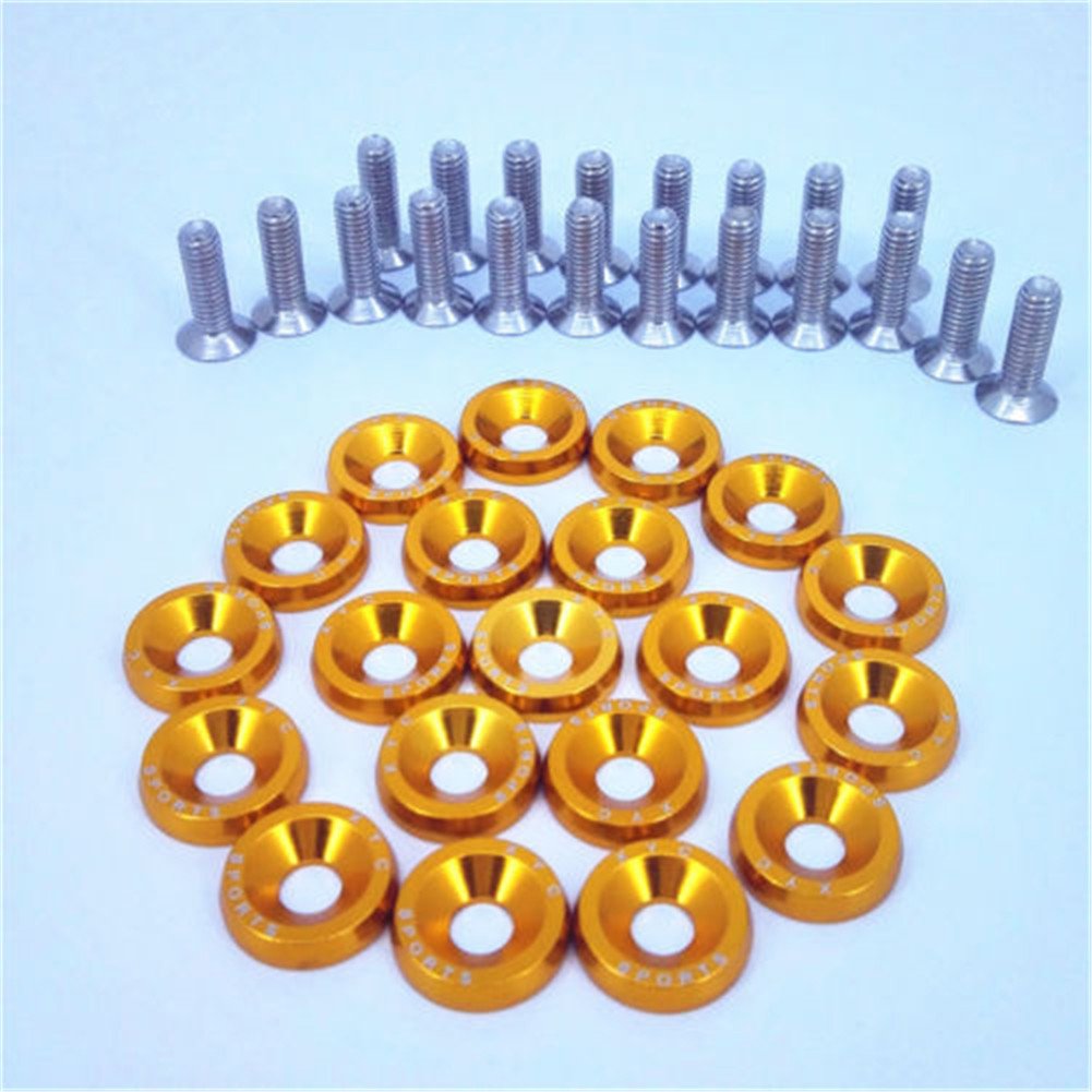 Buy 20 PCS XYC Sports Billet Aluminum Fender Washer Engine Bay Dress Up ...