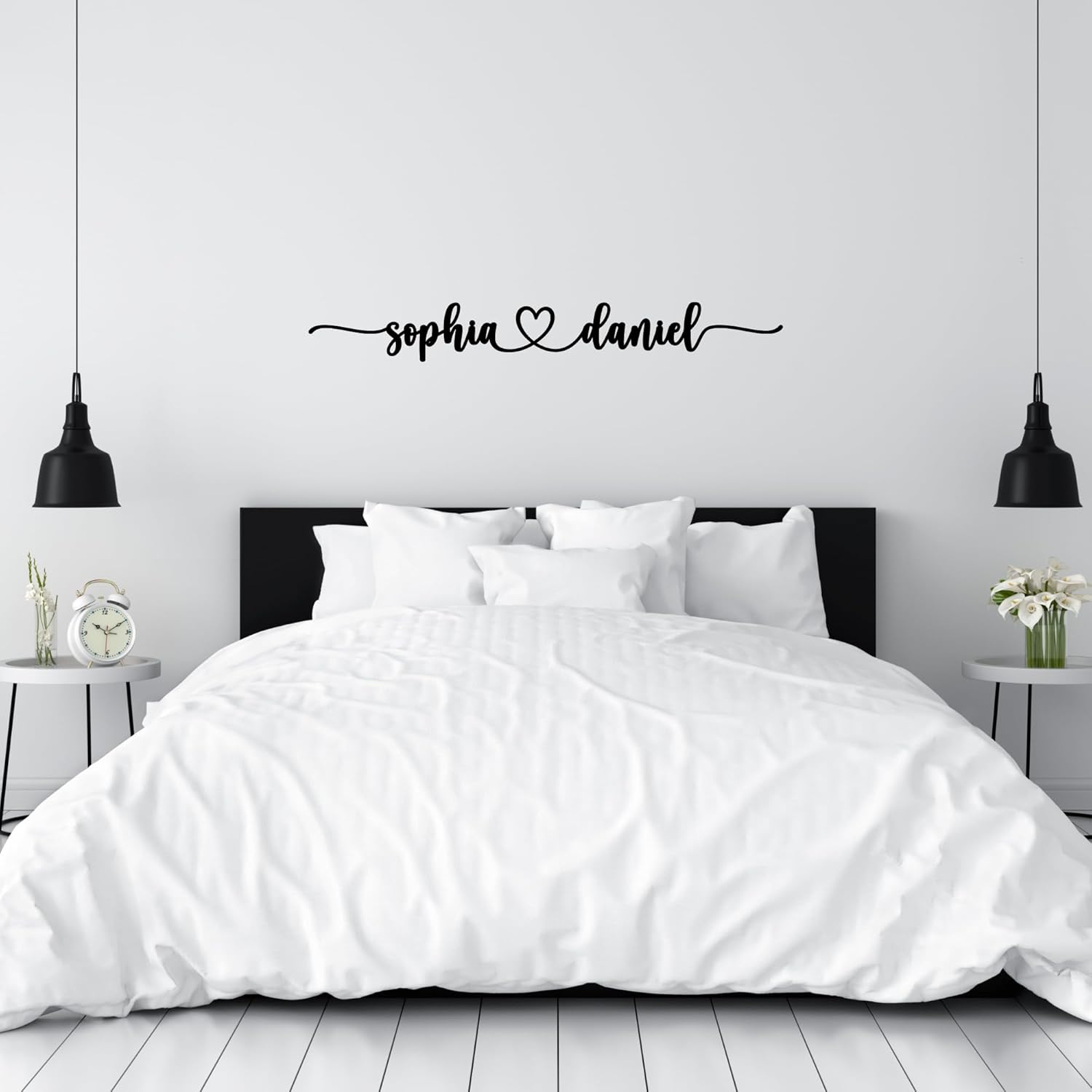 Amazon.com: Personalized Metal Heart Couples Sign | Custom Metal Sign ...