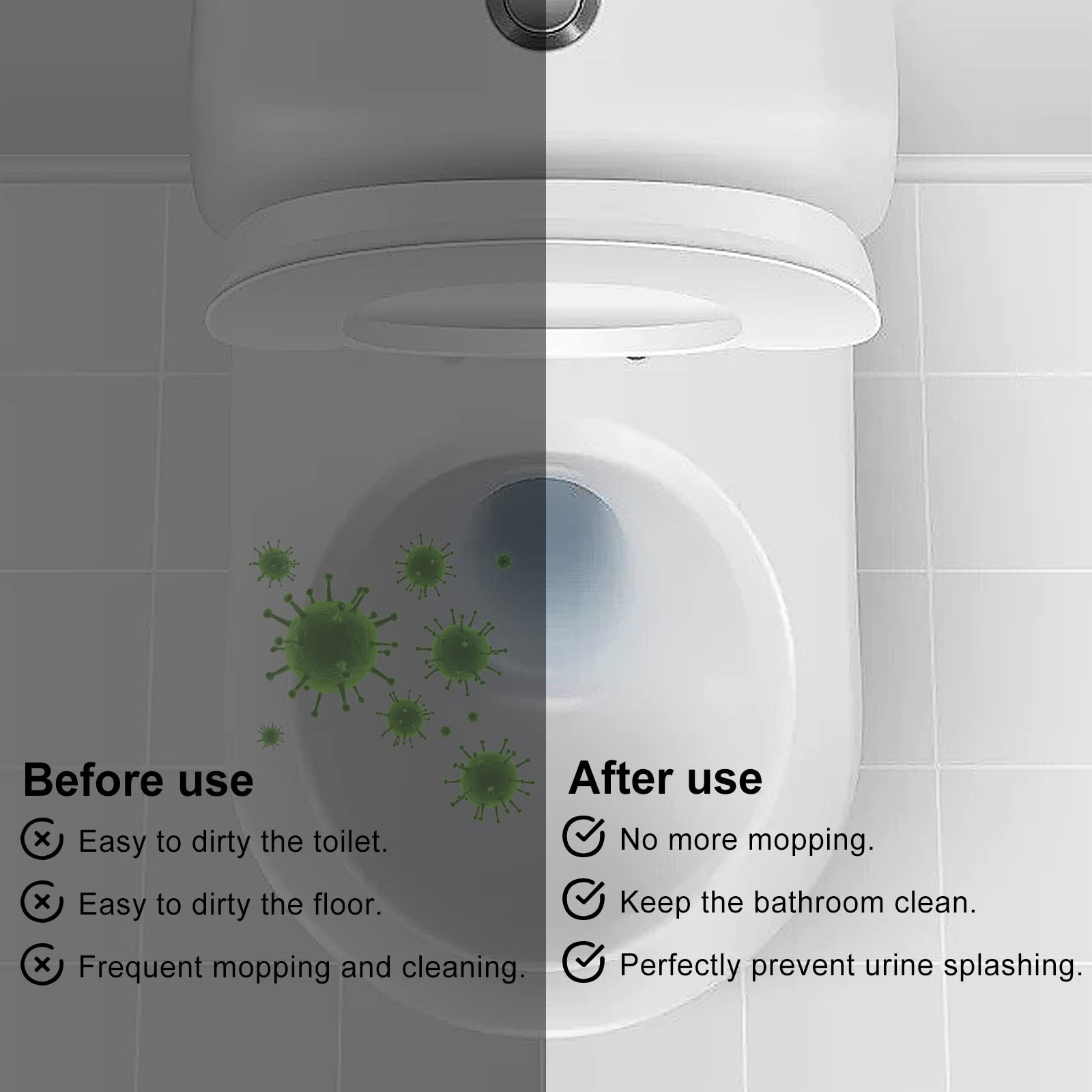 Snapklik.com : Toilet Splash Guard For Directs Urine Home Care ...