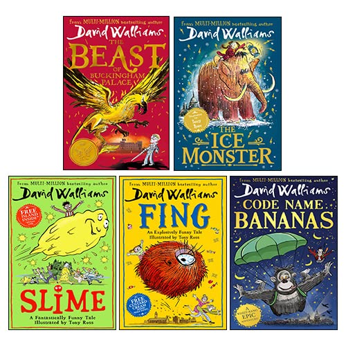David Walliams Collection 5 Books Set (Fing, The Ice Monster, Slime ...