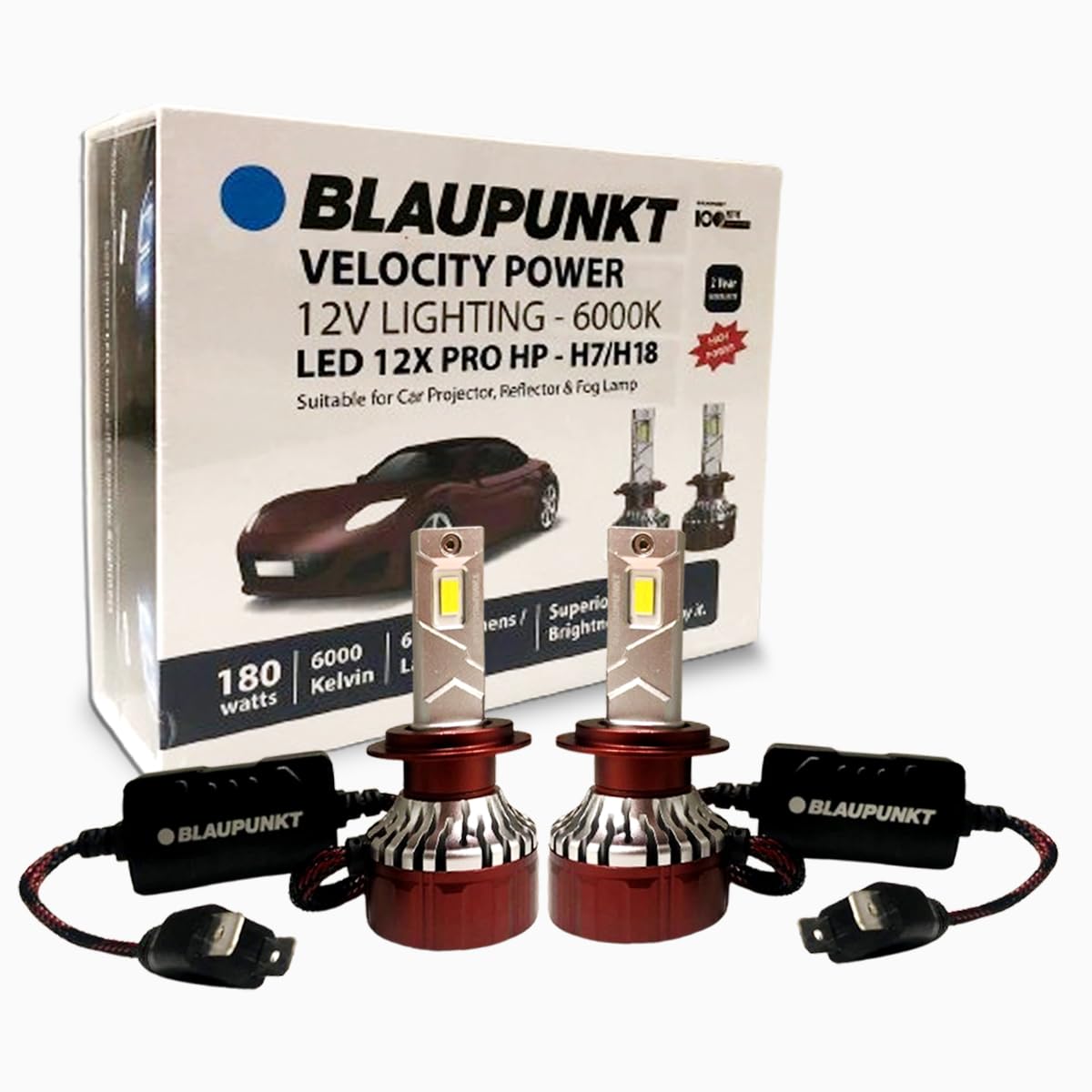 Blaupunkt 180 Watts LED 12X PRO HP H7-H18 : Amazon.in: Home & Kitchen